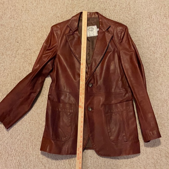 Georgetown leather | Jackets & Coats | Vintage Leather Sport Coat ...